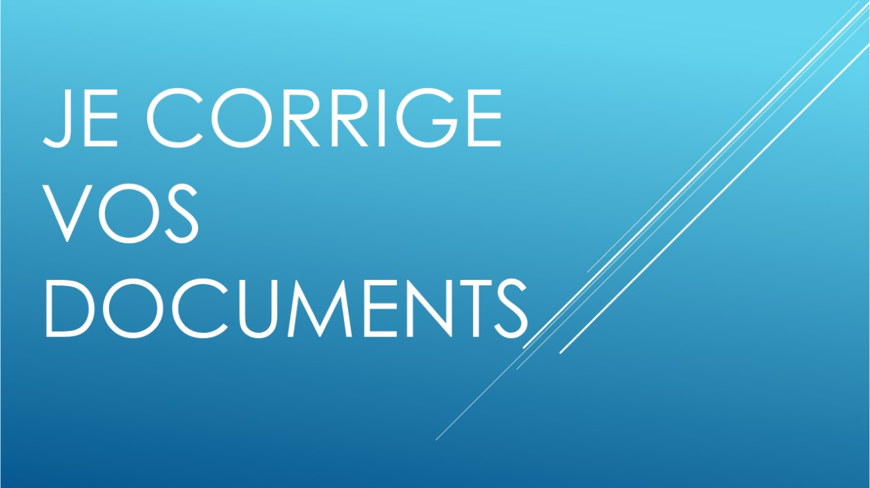 Je Vais Corriger Vos Textes Par DdsConseil