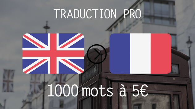 Je vais traduire votre projet anglais français par MarieTraduction