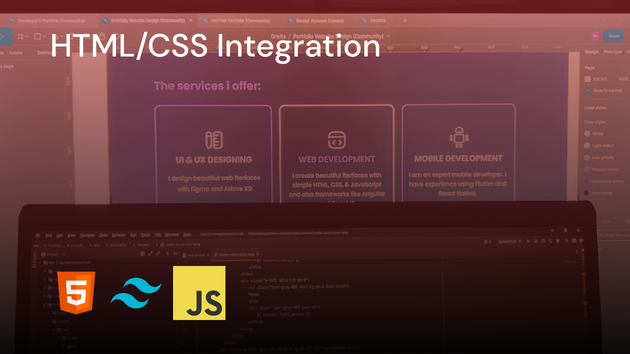 I Will Do The HTML CSS JS Integration Of Your Mock Up In Figma