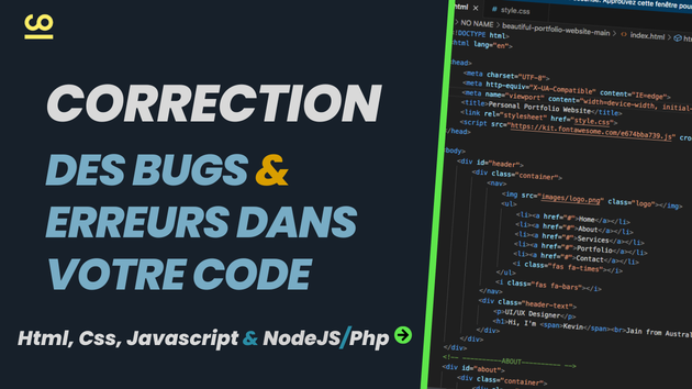 Je Vais Corriger Les Erreurs Et Bugs Javascript PHP JQuery Html Et
