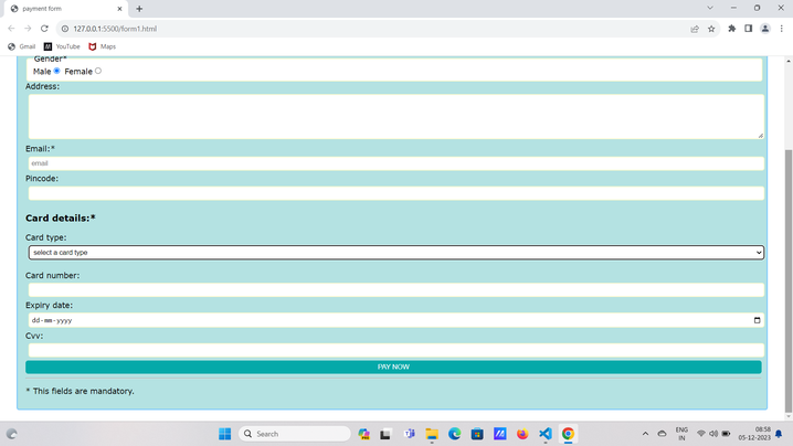 I Will Create Forms For Your Website Using Html Css Javascript