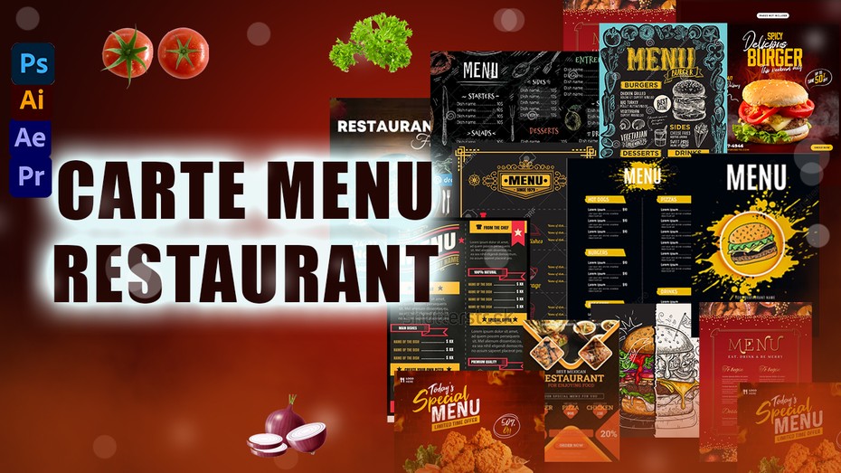 Je vais créer votre carte menu restaurant par Ulrich_Ntetele
