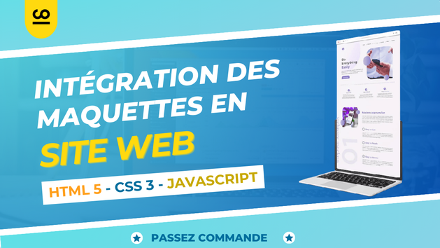 Je vais convertir votre maquette PSD, XD, FIGMA ou image en site web ou ...
