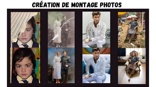 Je vais restaurer des photos endommagées pour les rendre nettes par ...