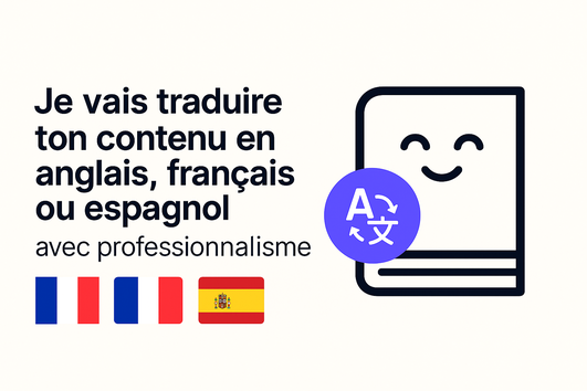 Je vais traduire ton contenu en anglais, français ou espagnol avec ...