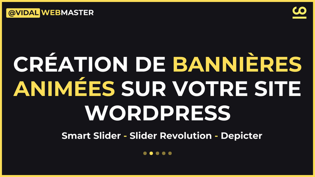 Je vais créer des bannières animées responsive sur votre site WordPress ...