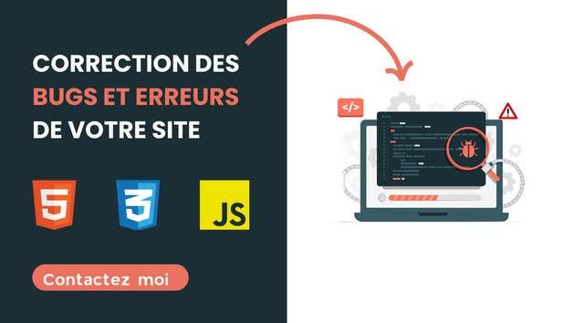 Je vais corriger votre bug HTML / CSS / JS sur votre site web ou votre page par dada_nol