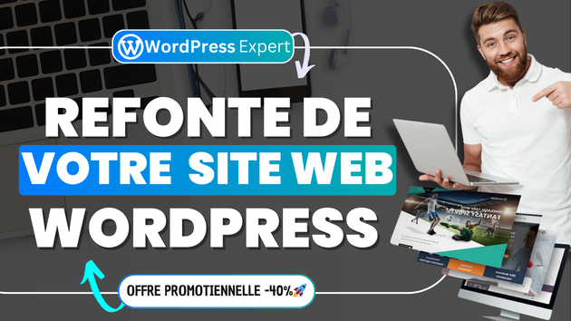 Je vais faire la refonte complète de votre site wordpress par Donatien_wpweb