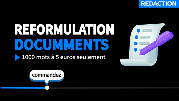 Je vais faire la reformulation de votre texte par Boris_Hns