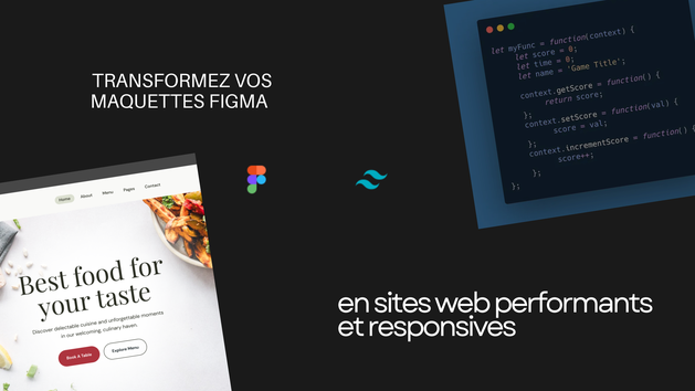 Je vais transformer vos maquettes Figma en code HTML / Tailwind CSS ...