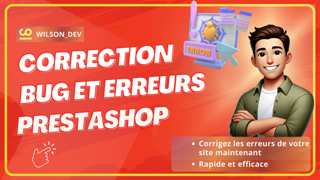 Je vais analyser et corriger les bugs et erreurs sur votre boutique ...