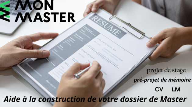 Je vais vous aider à construire un dossier solide via Mon Master par ...
