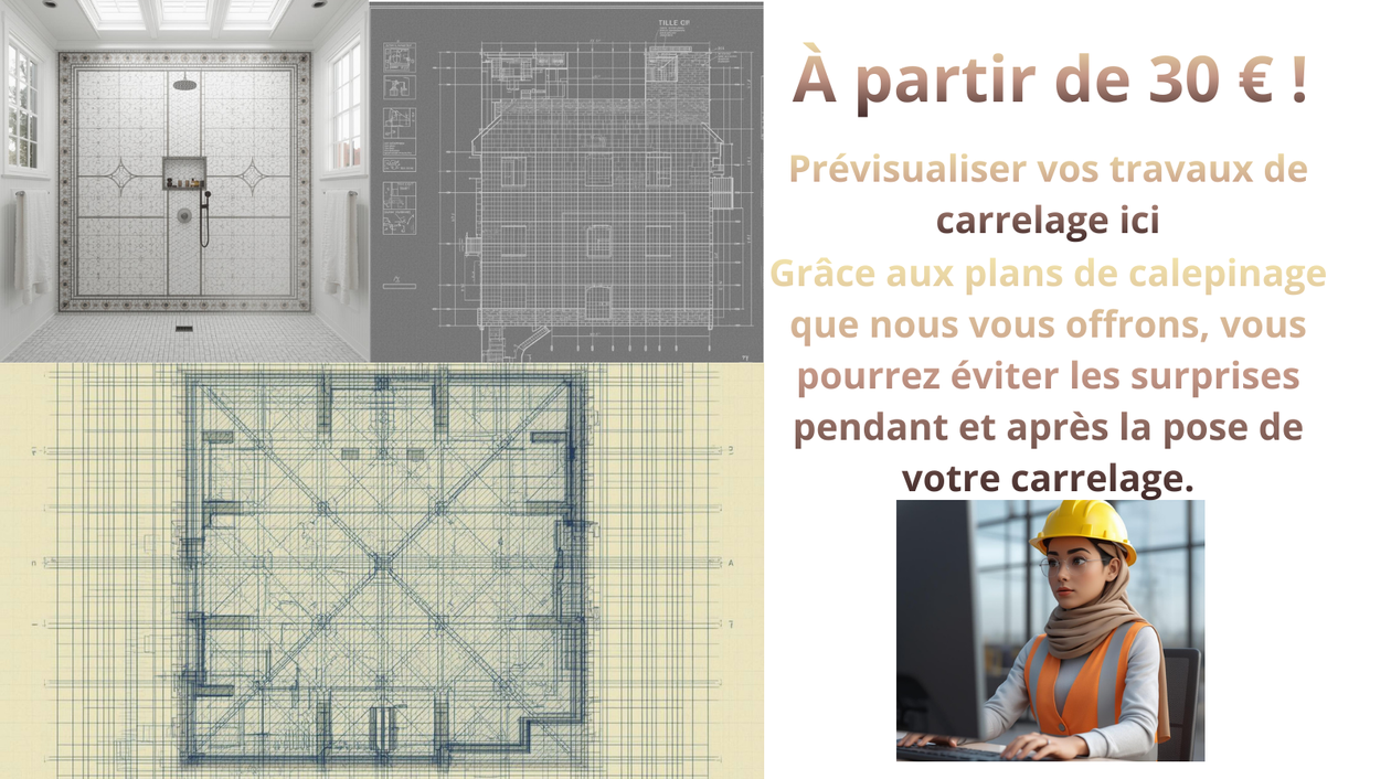 Je vais vous proposer des plans de calepinage ouaohh pour vos travaux ...
