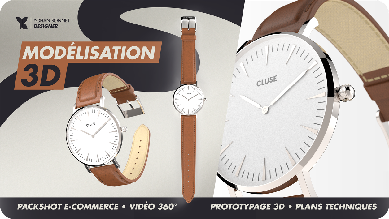 Je vais créer une modélisation 3D réaliste de votre produit par YohanBonnet