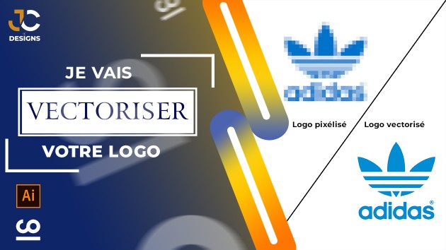 Je vais vectoriser / représenter à nouveau votre logo/image pixélisé ...