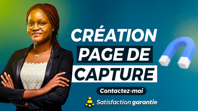 Je vais concevoir votre page de capture ou landing page sur système.io ...