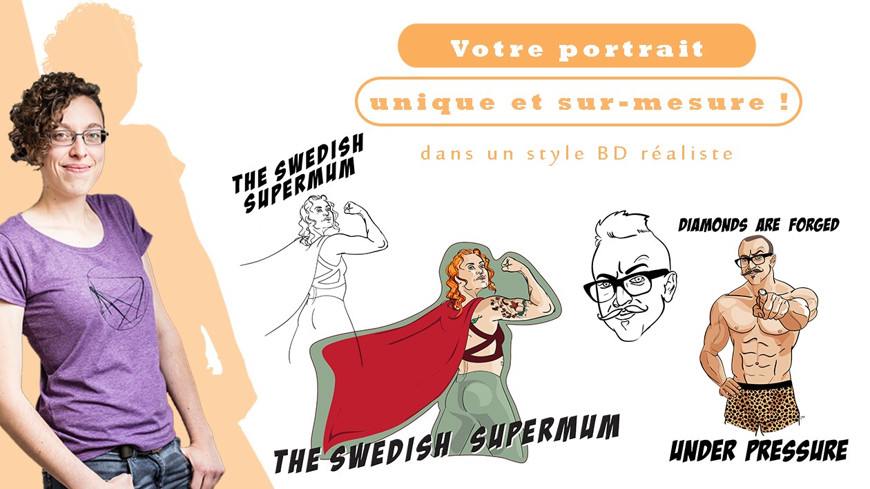 Je vais dessiner ton portrait de manière amusante SANS IA par Floriane_Pika
