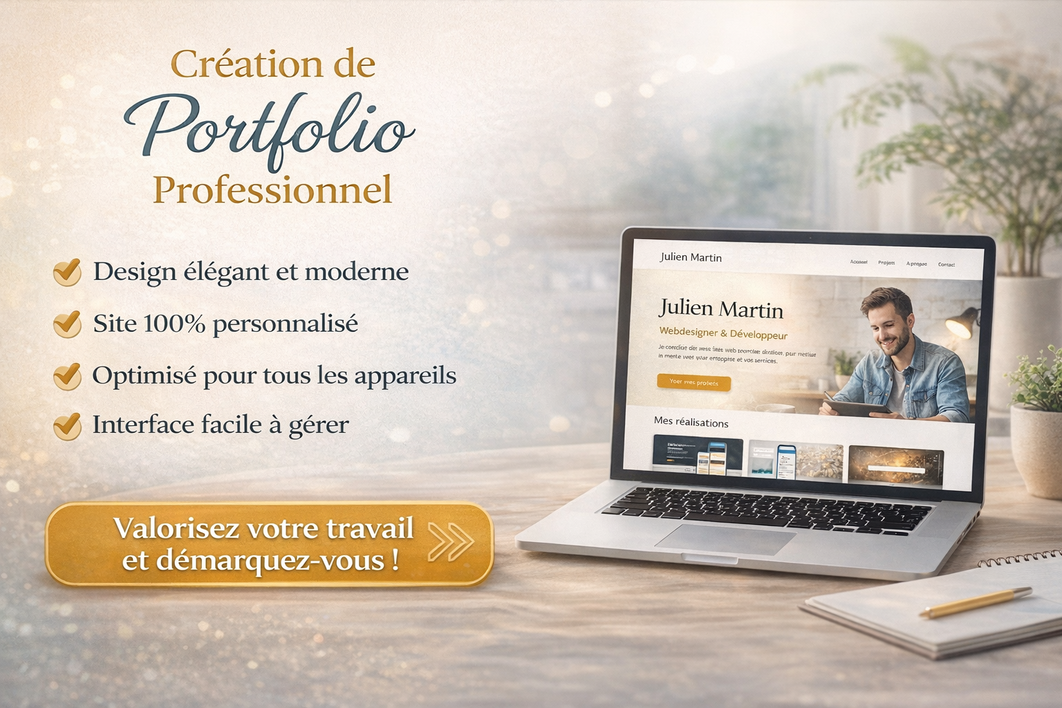 Je vais créer votre Portfolio professionnel par ricardomones