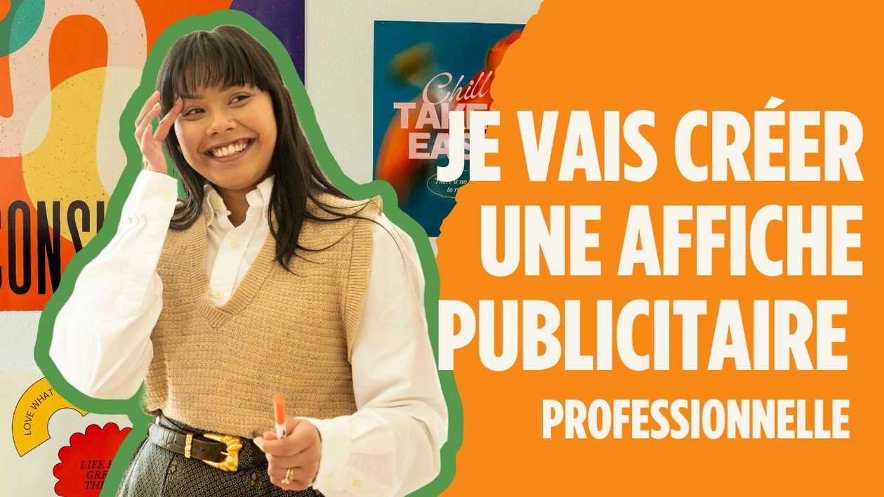 Je vais créer une affiche publicitaire professionnelle et percutante ...