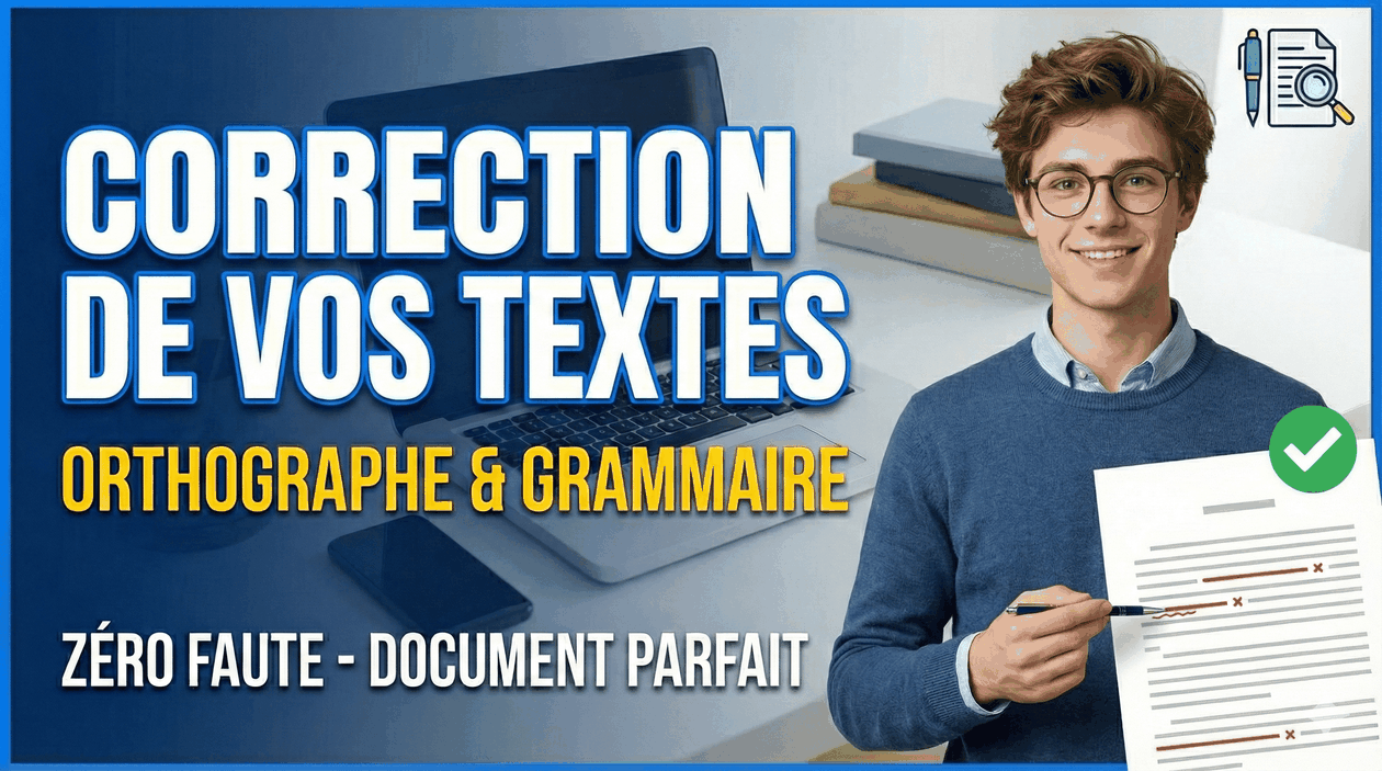 Je vais corriger les fautes d'orthographe et de grammaire de votre ...