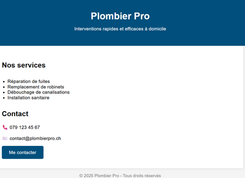 Je vais créer une page web vitrine simple et responsive en HTML/CSS par SamiDuperrex
