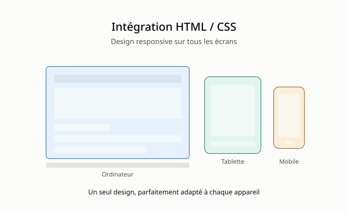 Je vais intégrer votre maquette en html css responsive par ElvisHountondji