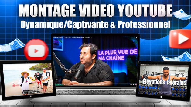Je vais faire votre montage vidéo YouTube professionnel et dynamique ...