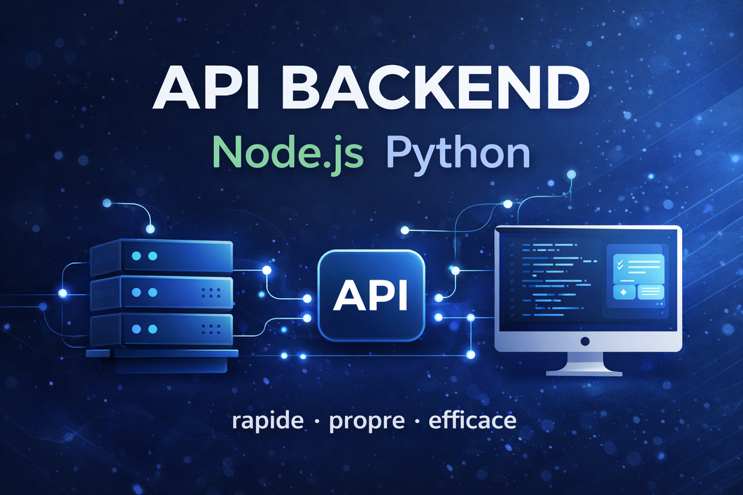 Je vais développer une API backend en Node.js ou Python par Pertry