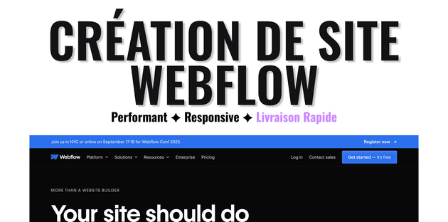 Je vais créer ton site vitrine sur Webflow par ClarisseK