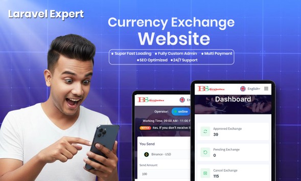 I will develop a secure Laravel currency exchange website with full ...