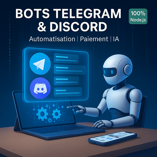 Je vais créer votre Bot Telegram ou Discord sur-mesure avec Node.js par jeaneudes3