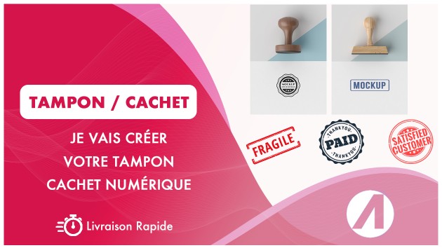 Je vais créer votre Tampon / Cachet numérique professionnel par Akkar