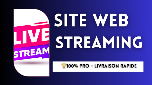 Je vais concevoir votre site web de streaming professionnel, rapide et prêt à monétiser avec ...