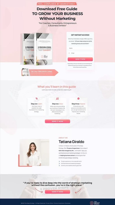 Je vais créer votre page de capture Système io ou Clickfunnels pour ...