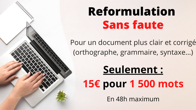 Je vais reformuler et améliorer votre texte par Sarah_pnhr