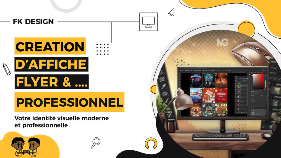 Je vais concevoir votre flyer, affiche ou brochure de manière ...