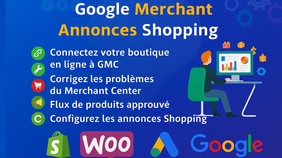 Je vais configurer Google Merchant Center, télécharger vos produits et ...