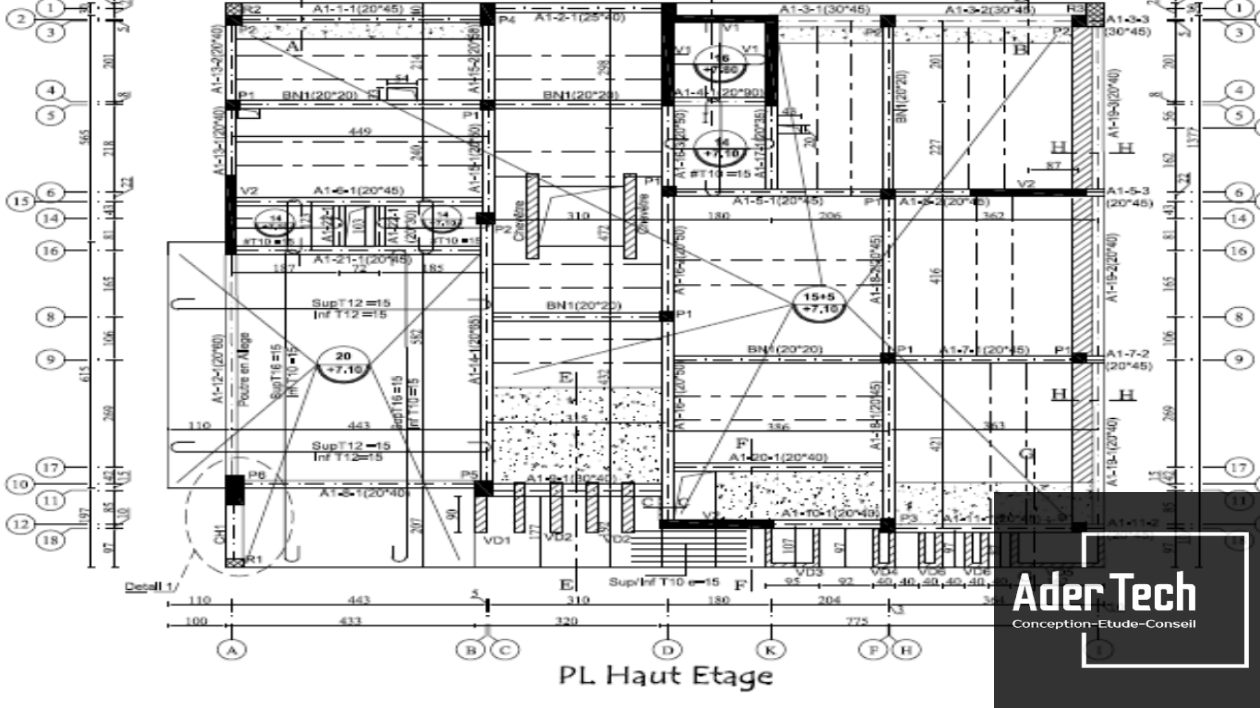 Je vais établir les plans de la structure de votre projet par AderTech