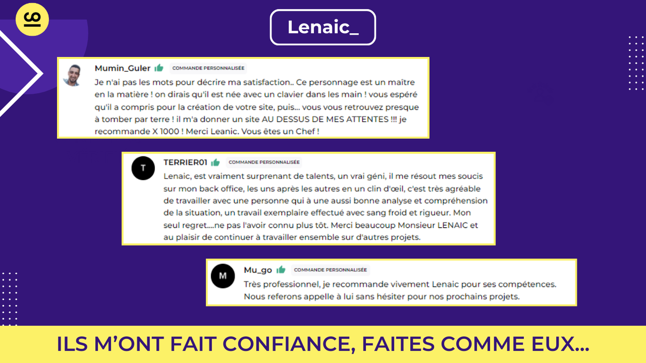 Je vais développer votre site web en HTML, CSS, JavaScript, PHP ou avec des frameworks adaptés ...