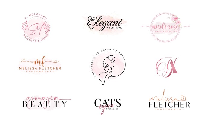 feminine logo examples