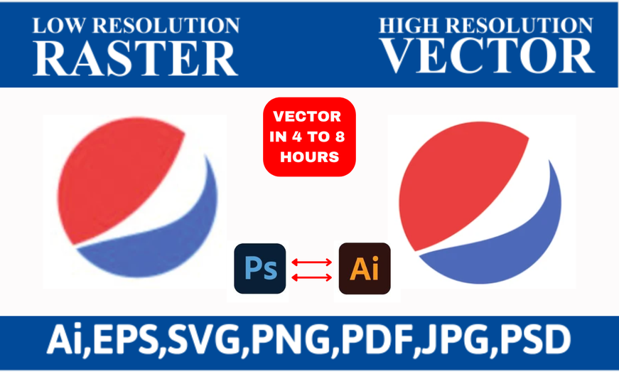 I will vectorize your logo OR a vector illustration in ai, svg, eps ...