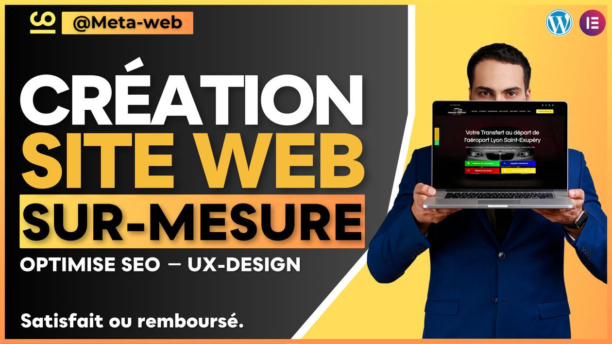 Je vais réaliser votre site vitrine / site web sur-mesure avec WordPress par meta_web