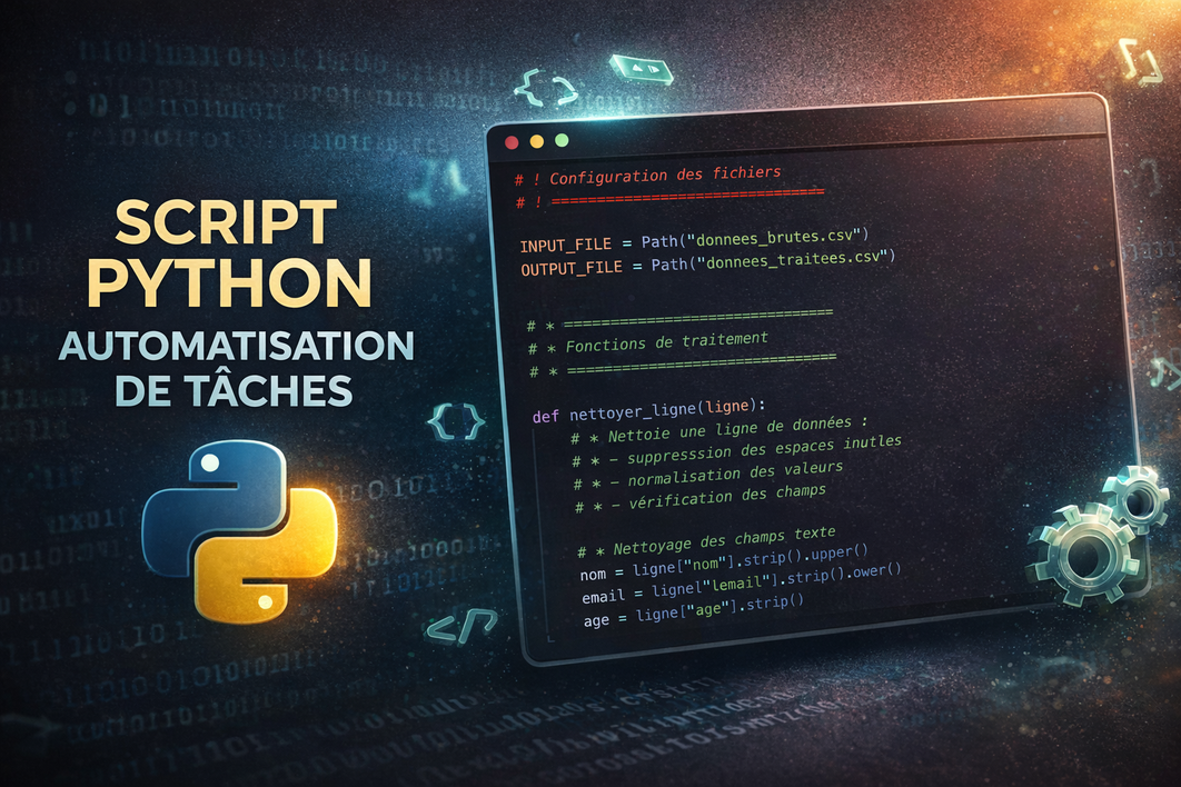 Je vais créer un script python pour automatiser vos tâches par SeiuZ