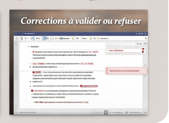 Je vais corriger et relire votre texte en veillant à l'orthographe et à ...