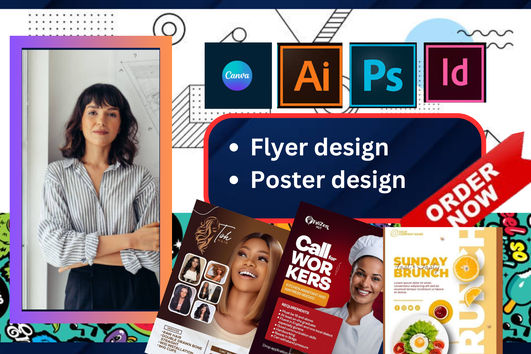 I will create outstanding Flyer and posters designs for your brands or ...