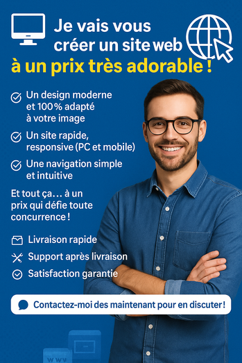 Je vais vous créer un site vitrine sur mesure avec HTML/CSS par ...