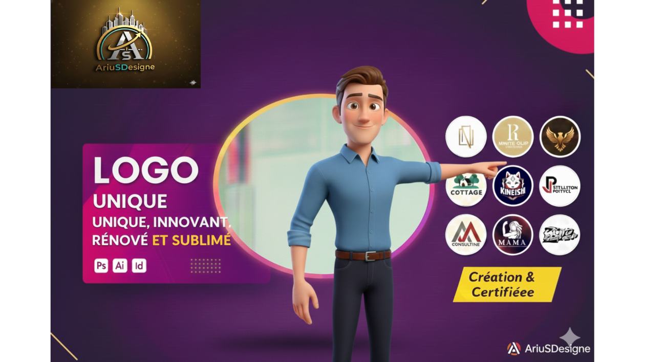 Je vais créer et modifier vos logos unique par AriusDesigneUp
