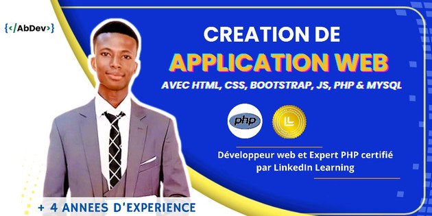 Je vais être votre développeur web et créer votre application web par AbDev_Freelance