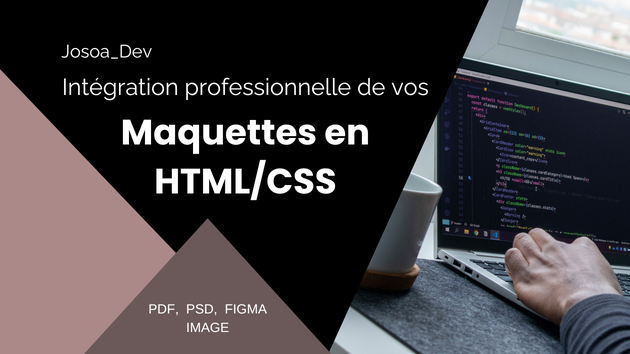 Je vais convertir vos maquettes en un code HTML/CSS propre, optimisé et ...