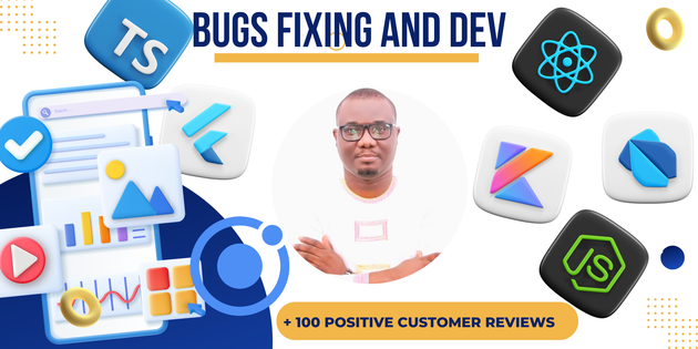 I will fix a bug or error in your Flutter - React Native - Ionic mobile app by sthanial2002